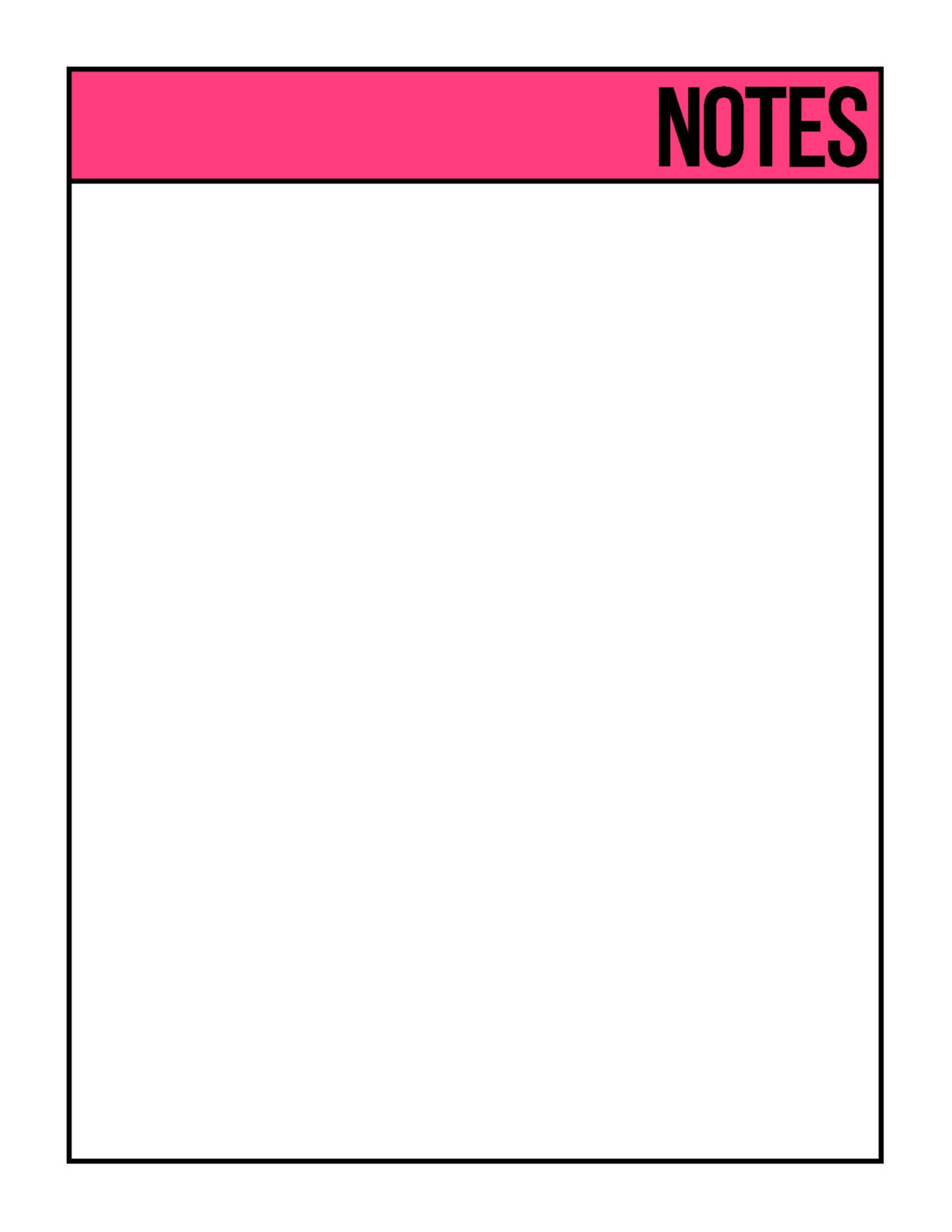 Pink Undated Weekly Planner Printable, Week on 1 Page, Letter Size ...