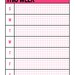 Pink Undated Weekly Planner Printable, Week on 1 Page, Letter Size ...