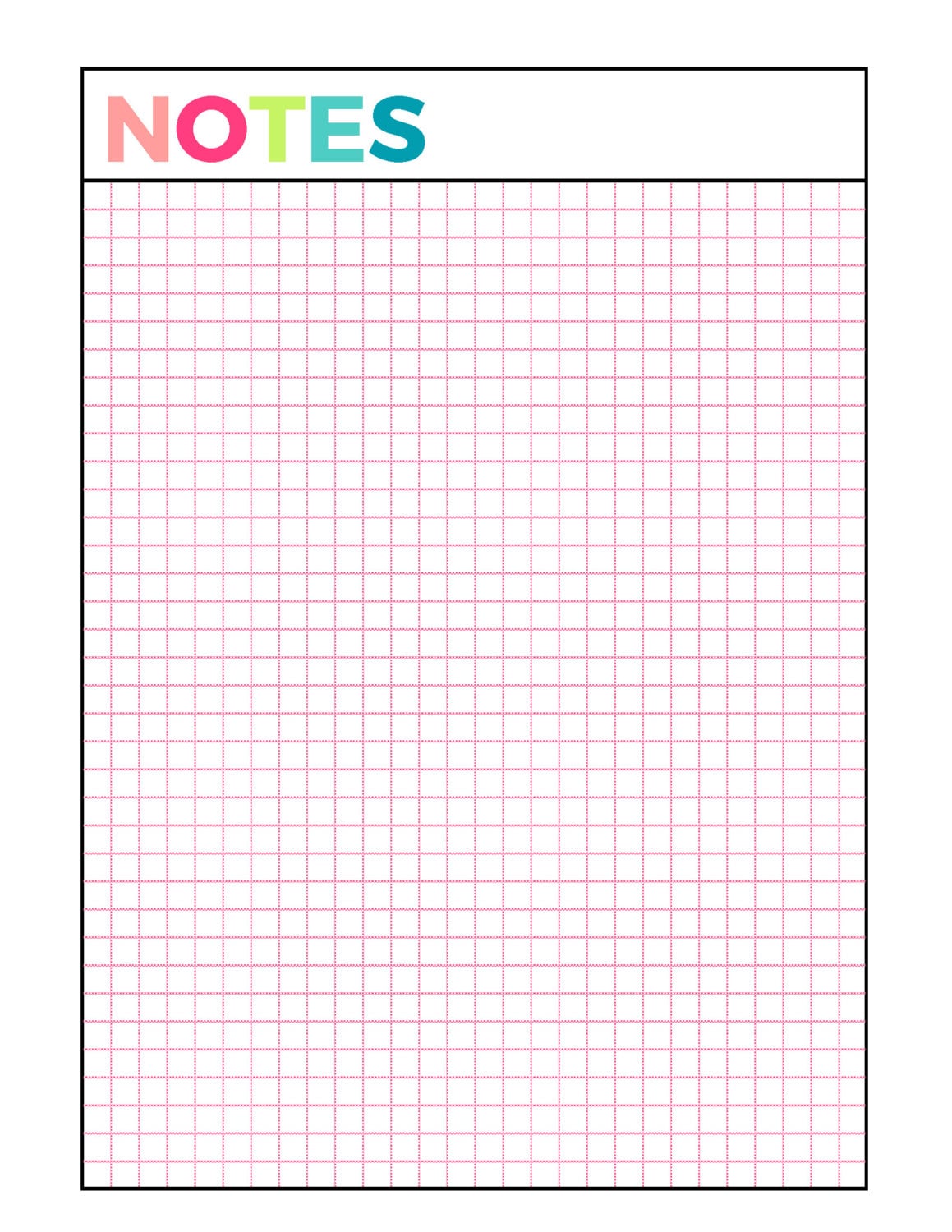 Bright Weekly Planner Printable, Week on 1 Page, Undated,letter Size ...