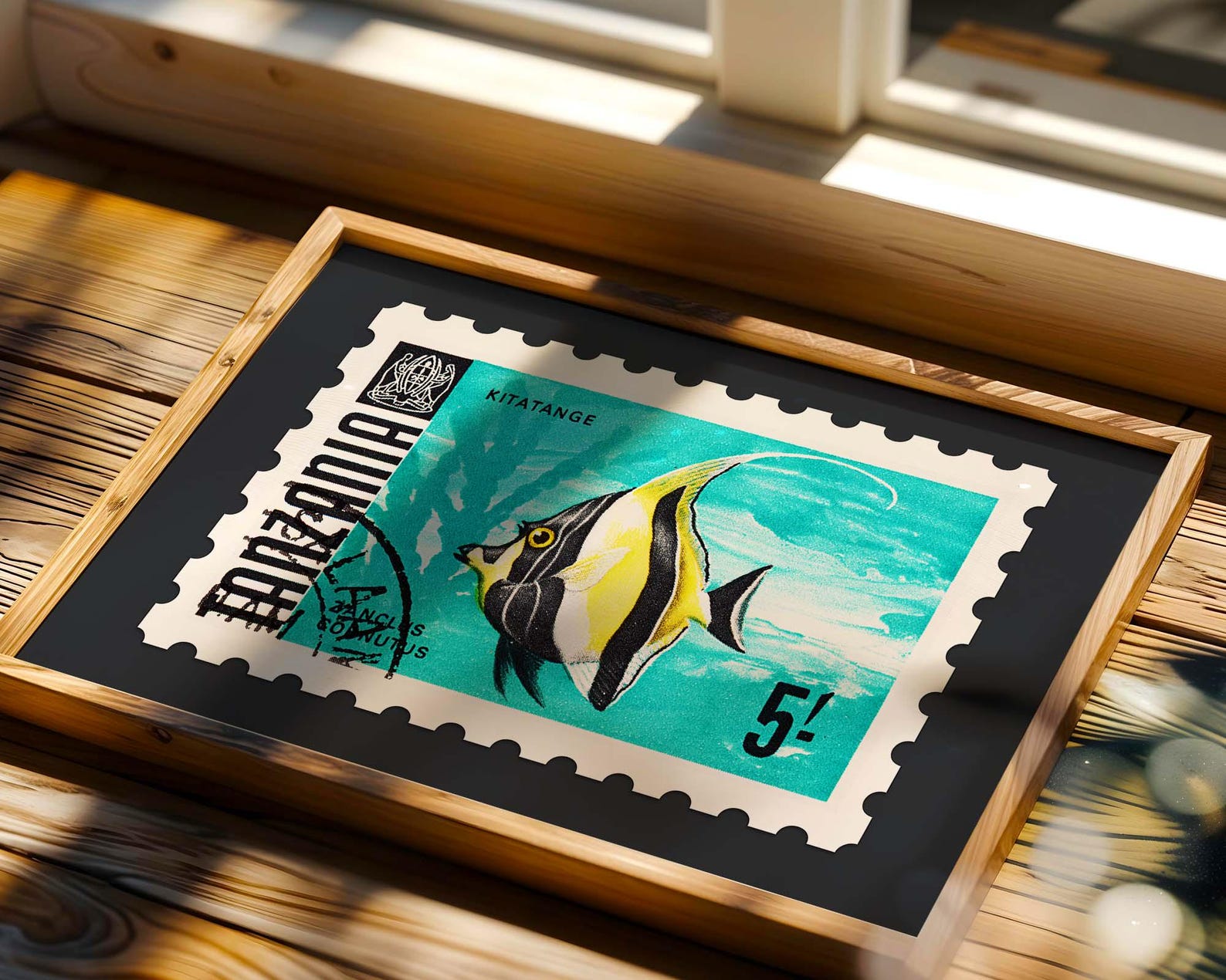 Yellow Fish Decor, Moorish Idol Wall Art, Sea Creature Poster ...