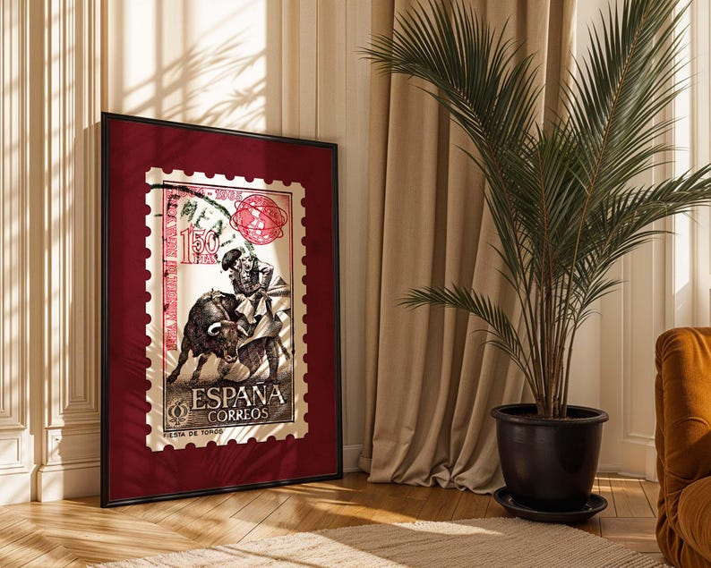 Vintage Spanish Matador Poster, Bullfighter Art Printable, Traditional ...