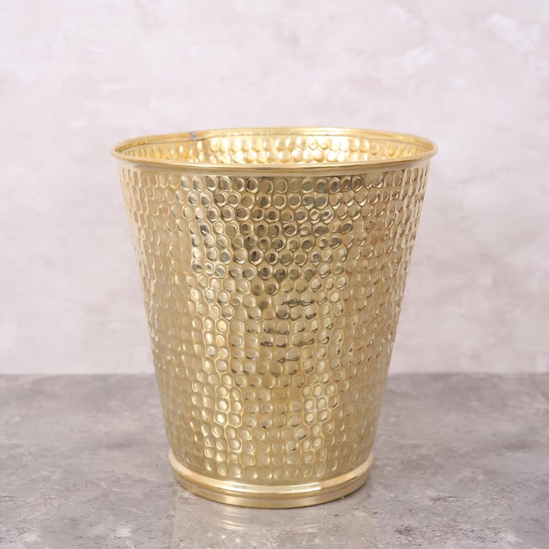 Brass Trash Can - Etsy