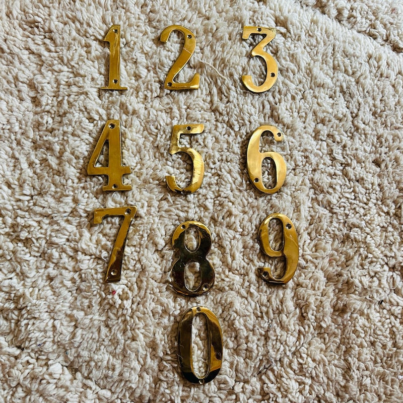 Brass House Numbers - Etsy