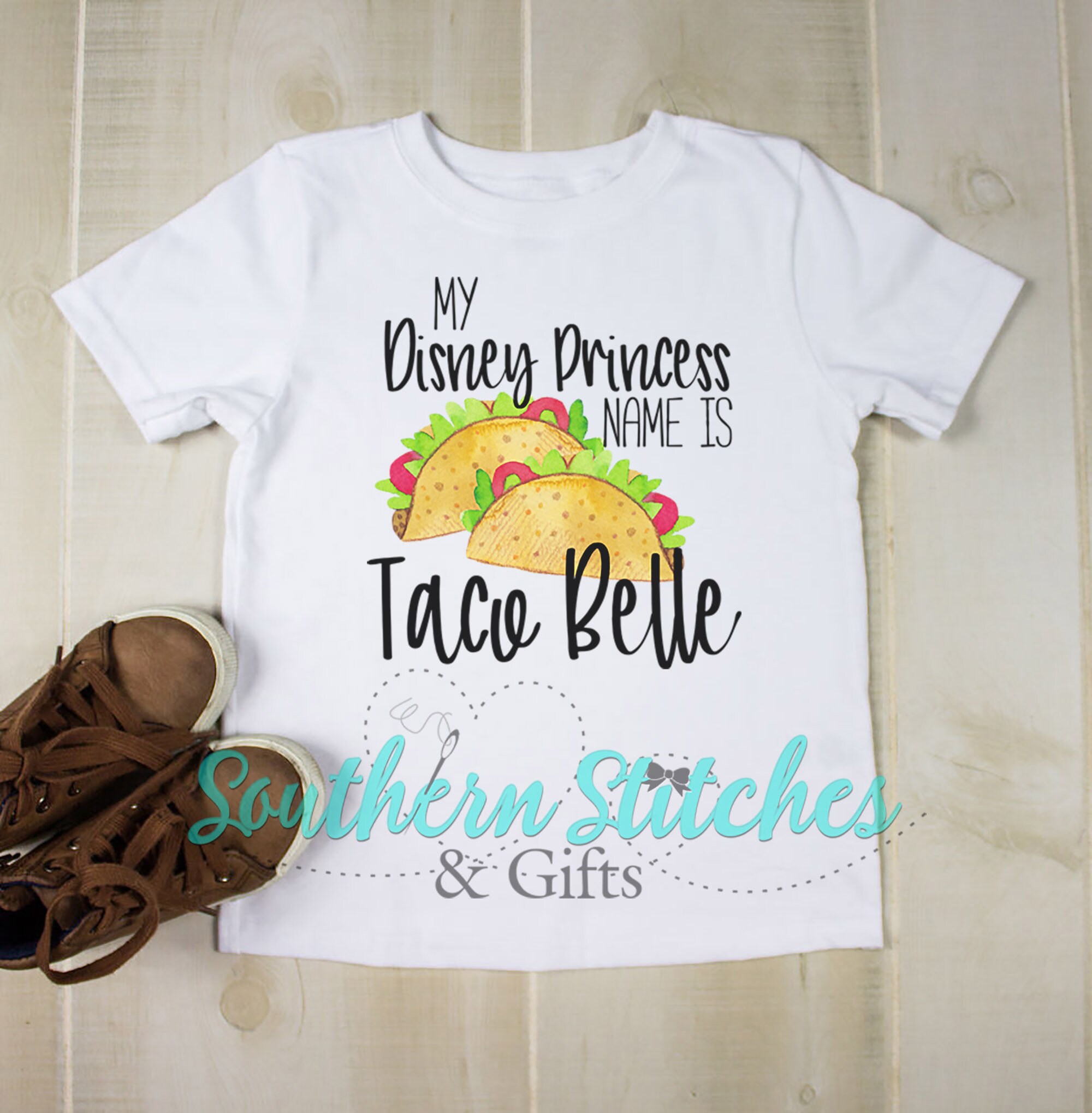 My Disney Princess Name is Taco Belle Princess Belle Shirt - Etsy