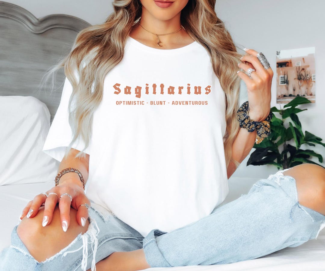 Women's Sagittarius Tee, Simple Zodiac Gift, Astrology T-shirt ,horoscope Shirt, Birth Sign Gift ...