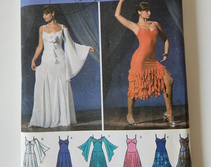 OOP Simplicity 4312 Dance Dress Sewing Pattern, Uncut Size 12-14-16-18 ...