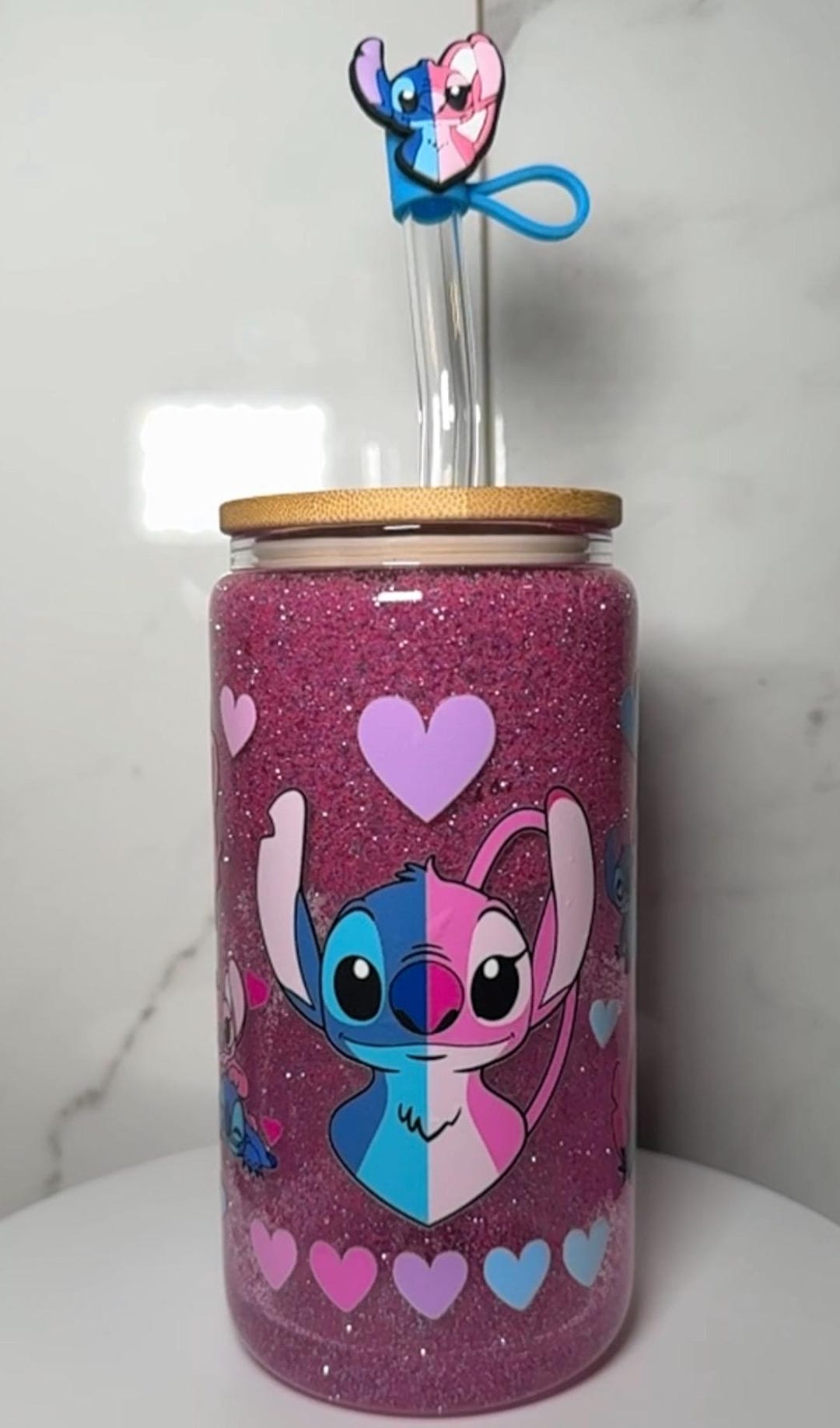 Pink Stitch and Angel Cup - Etsy
