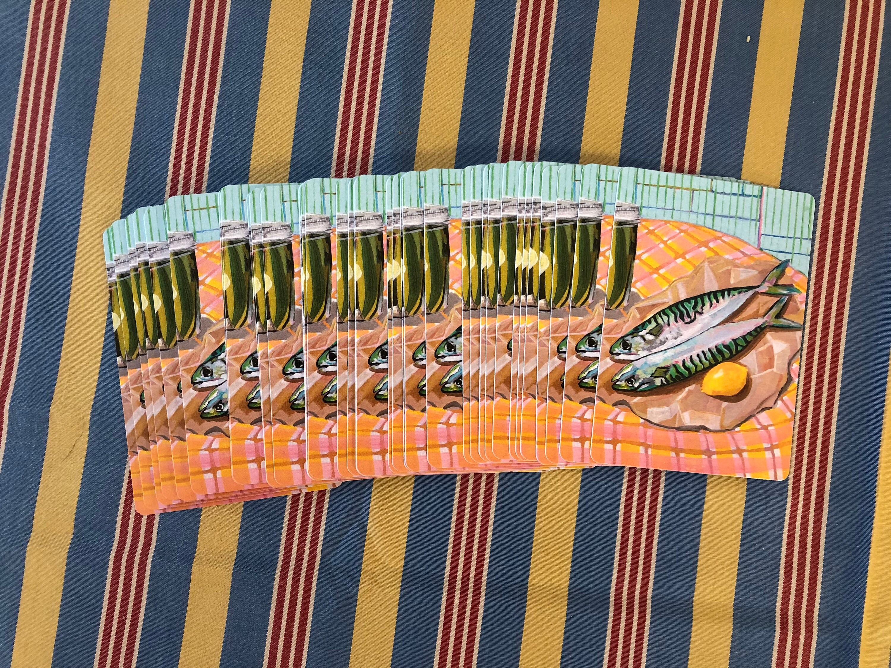 Tiger Mackerel and Pickles Playing Cards - Etsy