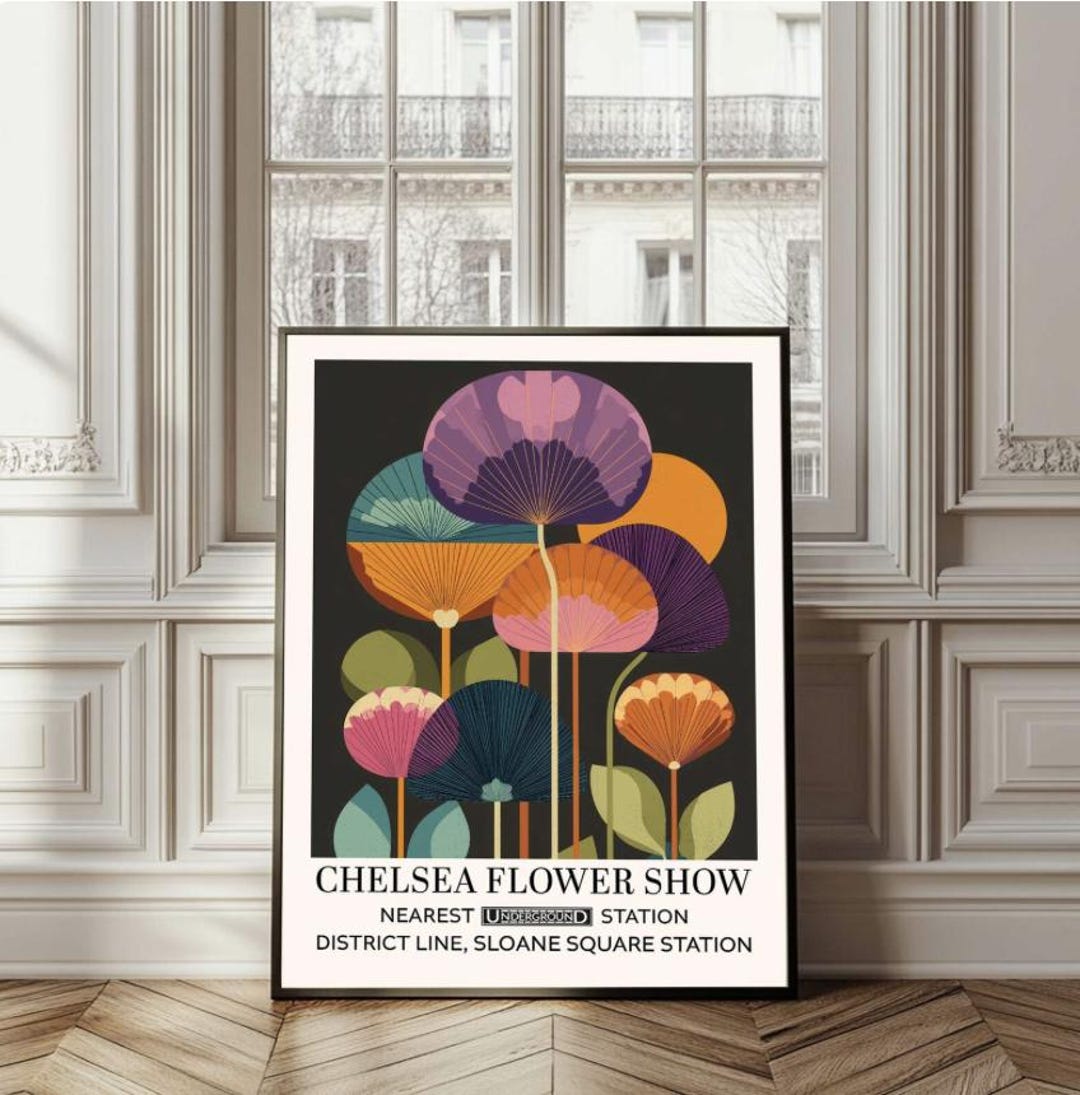 Chelsea Flower Show Print: Vintage London Botanical Garden Art - Etsy UK