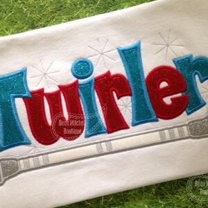 TWIRLER With Baton Applique Embroidery Design - Etsy