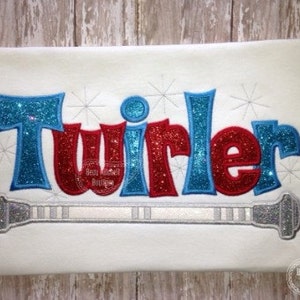 TWIRLER With Baton Applique Embroidery Design - Etsy