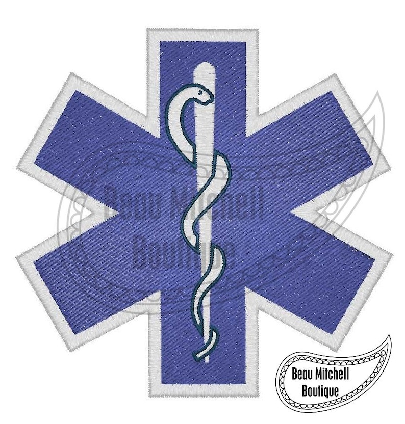 Star of Life Embroidery Design - Etsy