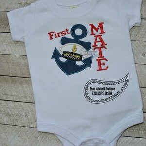 First Mate Applique - Etsy