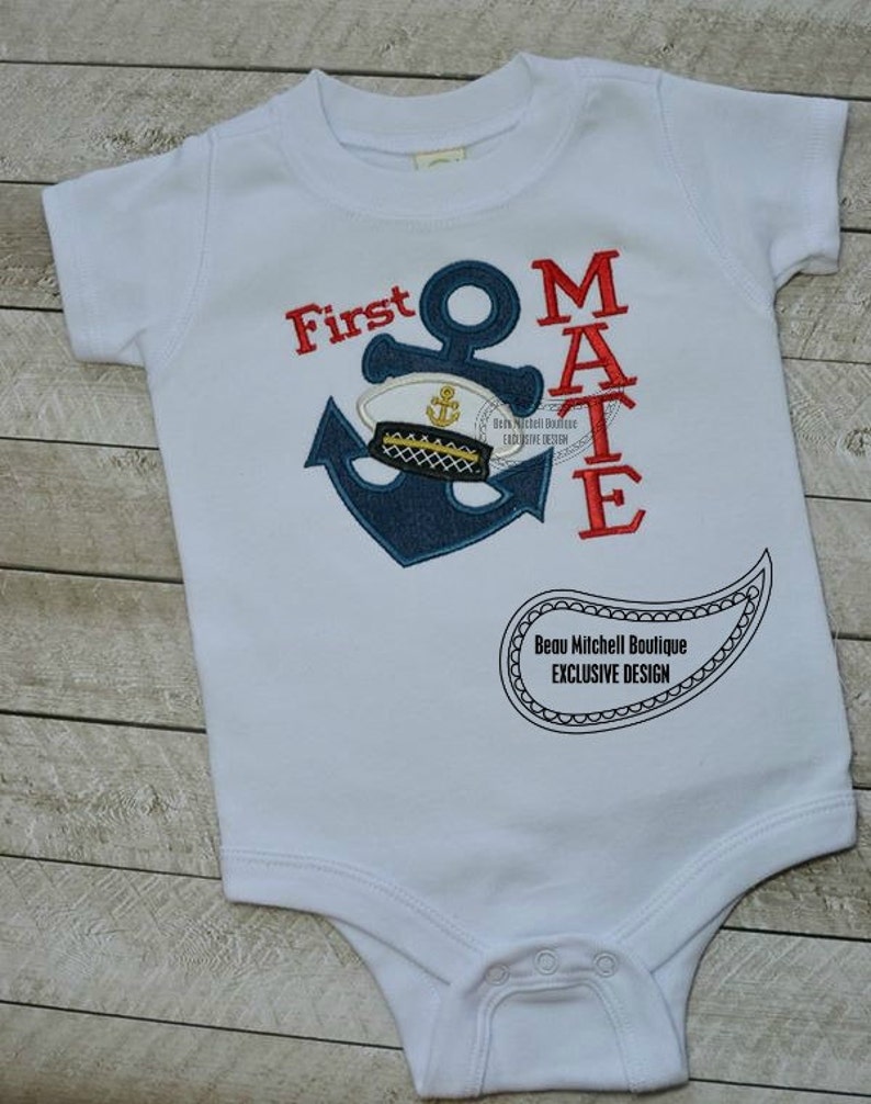 First Mate Applique | Etsy