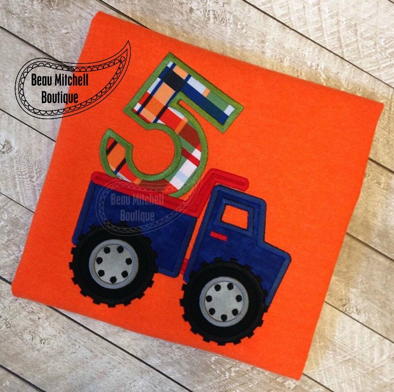 Dump Truck Number 1-5 Set - Etsy
