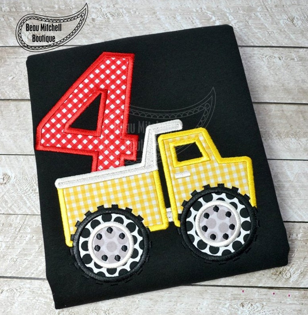 Dump Truck Number 4 - Etsy