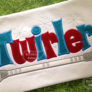 TWIRLER With Baton Applique Embroidery Design - Etsy