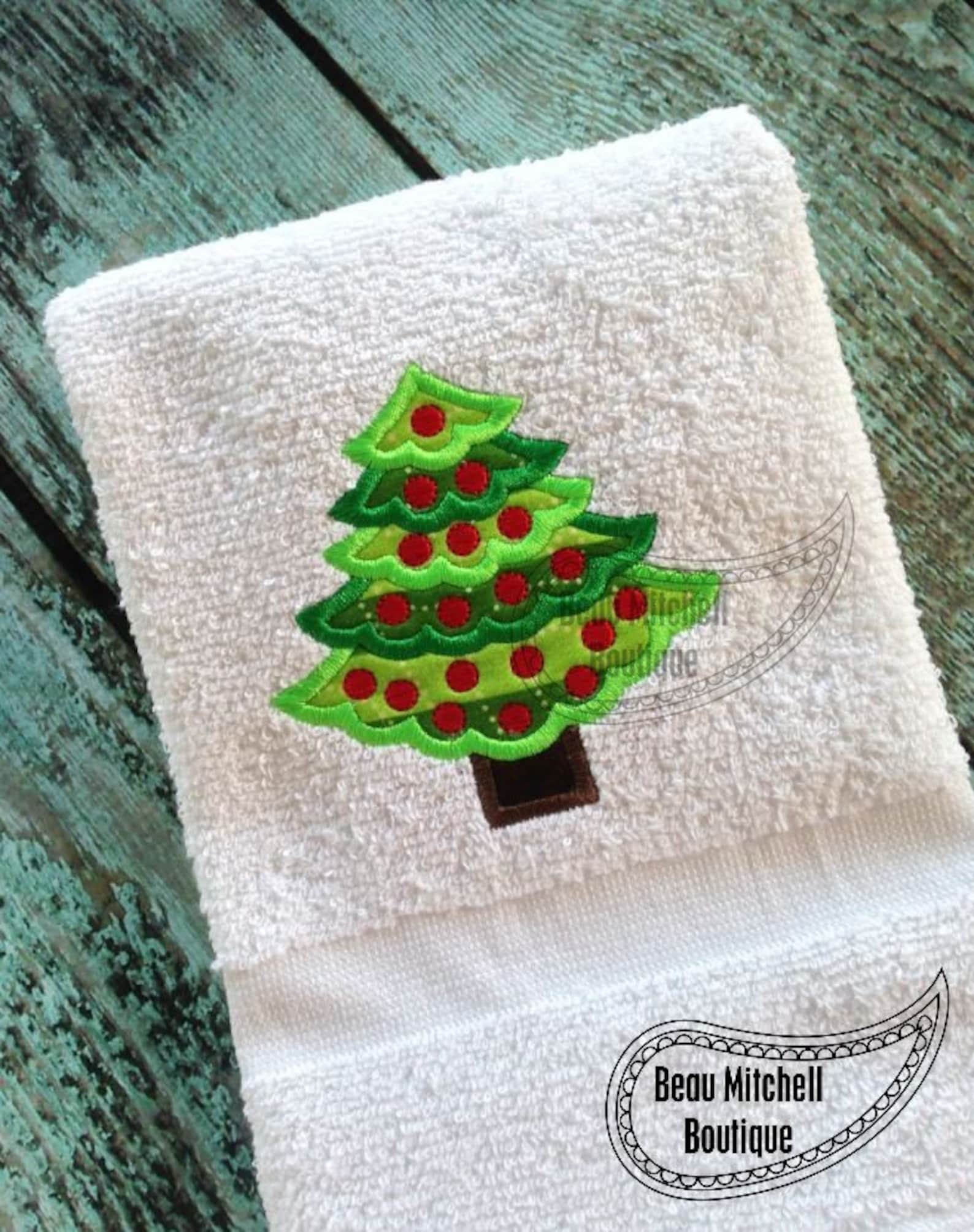 Christmas Tree Applique Embroidery Design - Etsy