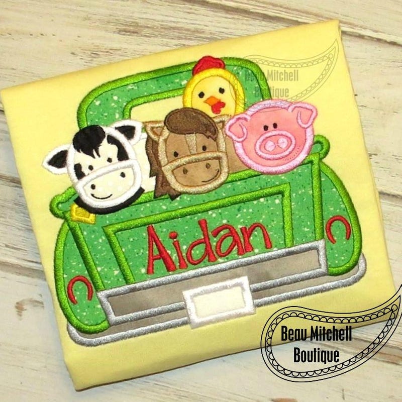 Farm Animal Applique - Etsy