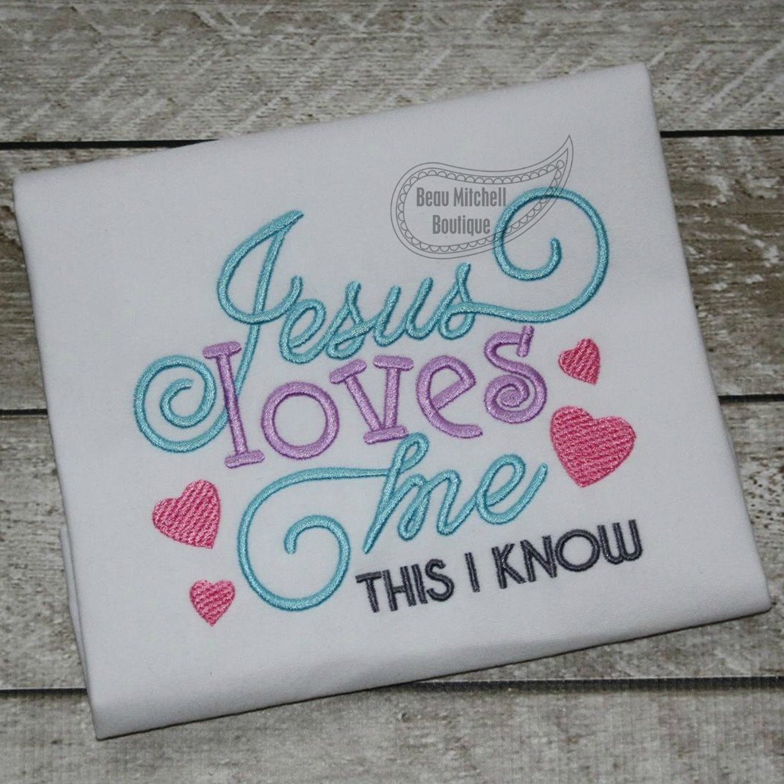 Jesus Loves Me Embroidery Design - Etsy