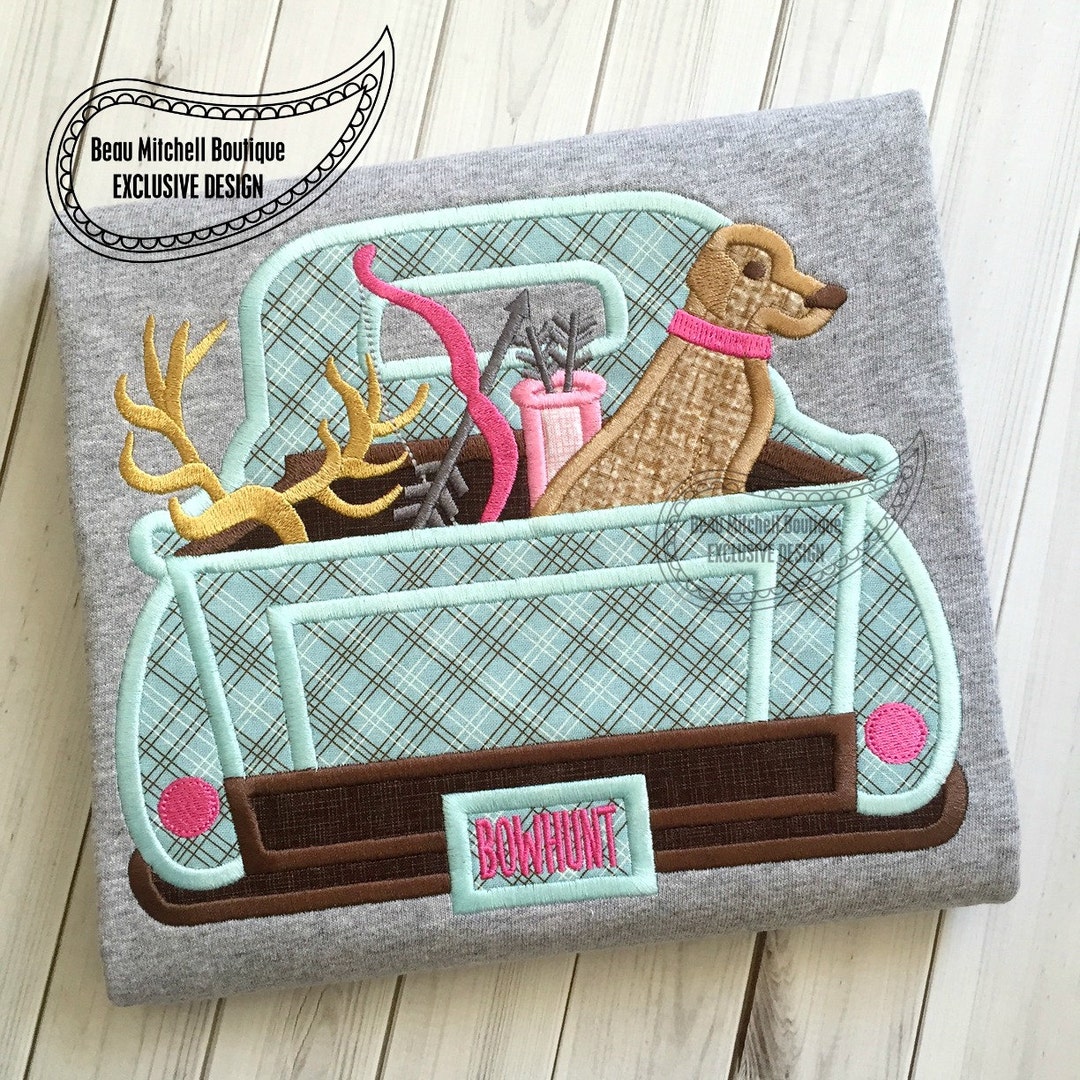 Bow Hunting Truck Applique - Etsy