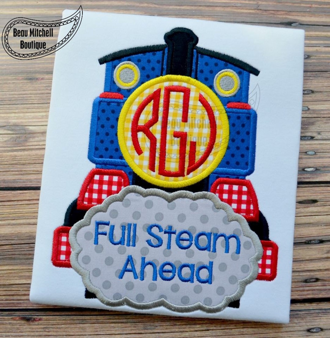 Train Applique Embroidery Design (digital Download) - Etsy