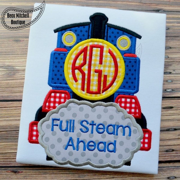 Train Applique - Etsy