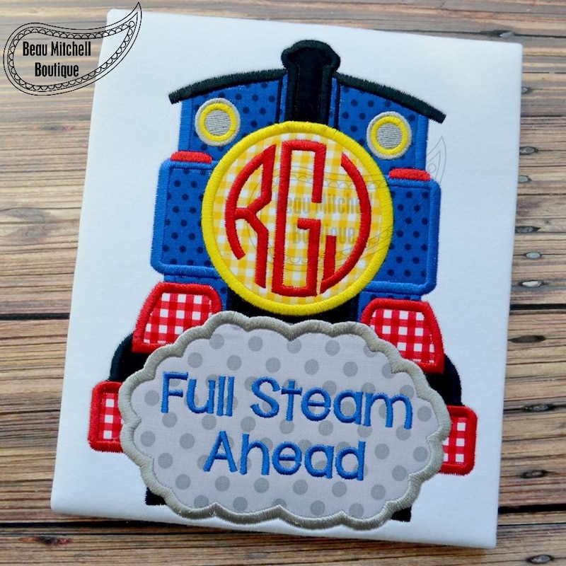 Train Applique - Etsy