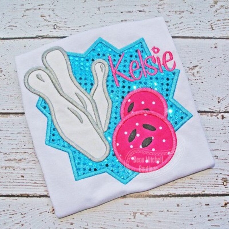 Bowling Embroidery - Etsy