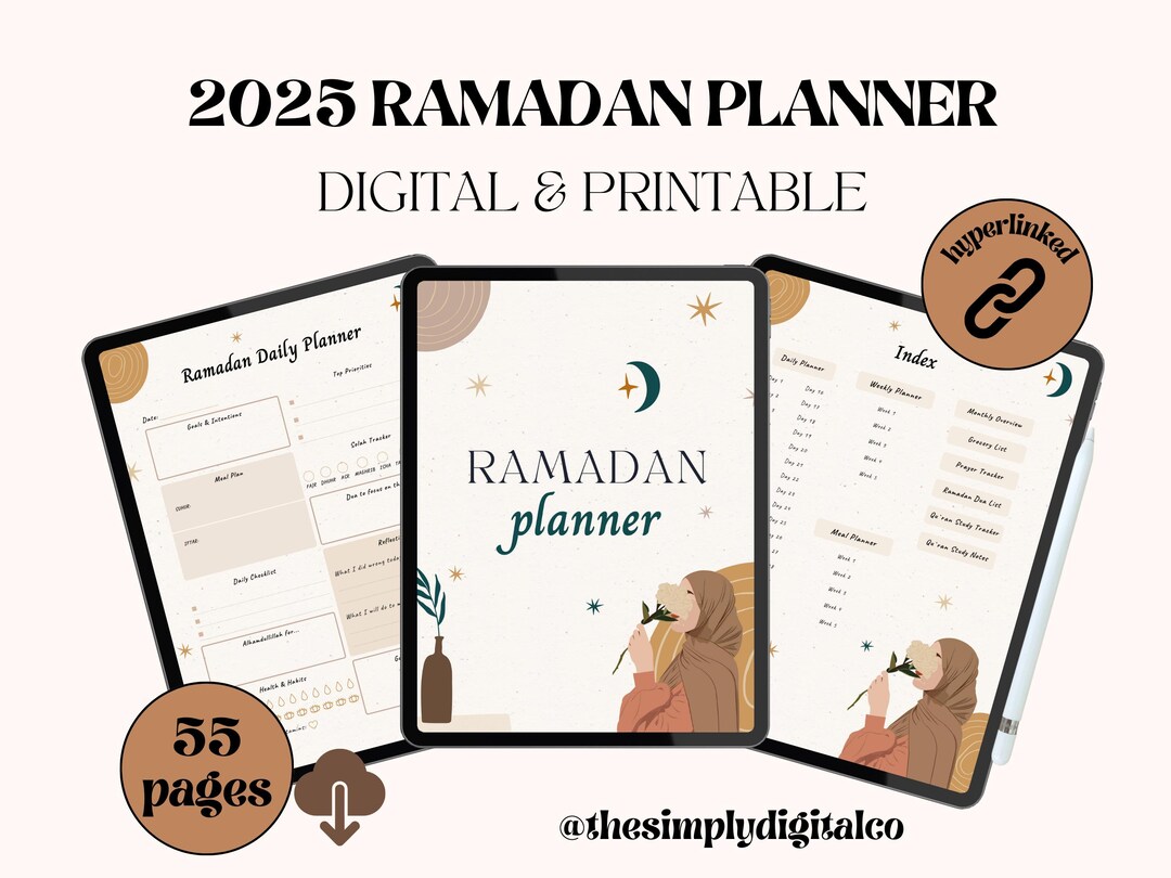 Ramadan Planner, Muslim Planner Digital, Quran Tracker, Salat Tracker ...