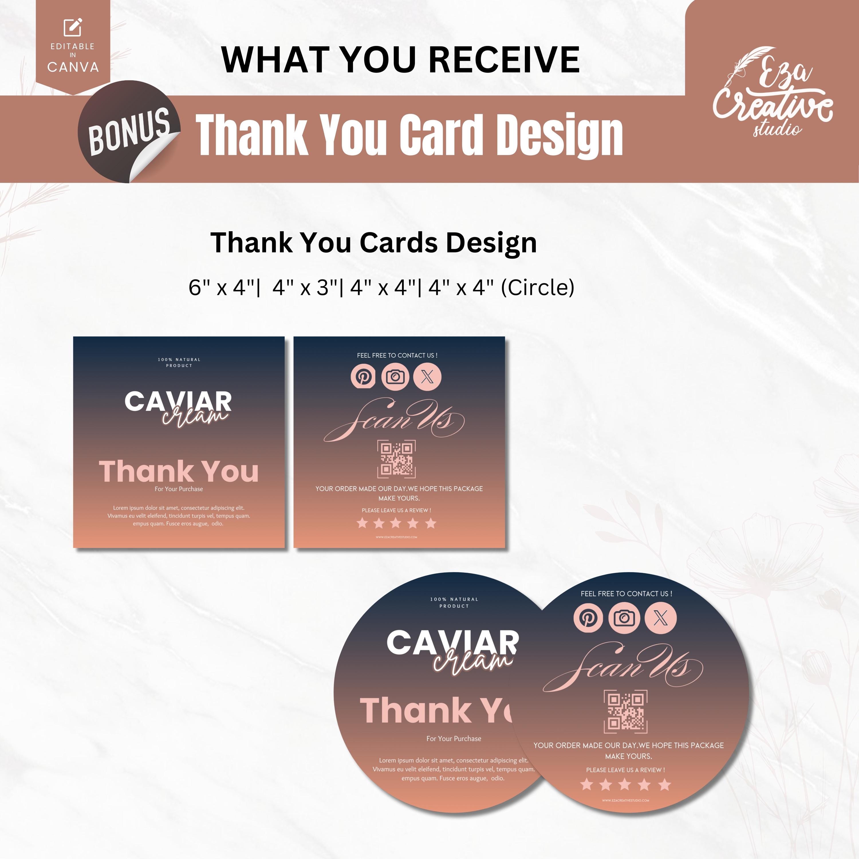 Editable Cosmetic Mega Bundle Label Design Canva, Custom DIY Skincare ...