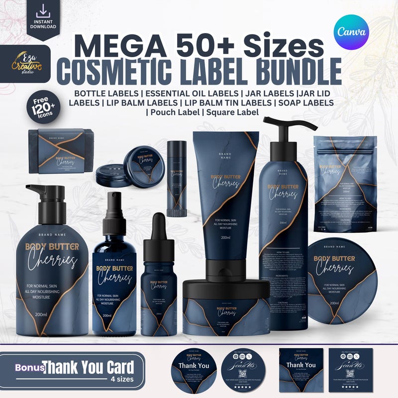 Cosmetic Labels - Etsy