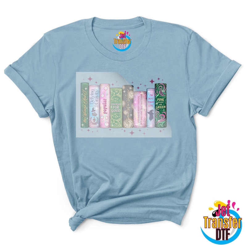 Floral Books DTF Transfer: Book Ready to Press Heat Transfer Print - Etsy