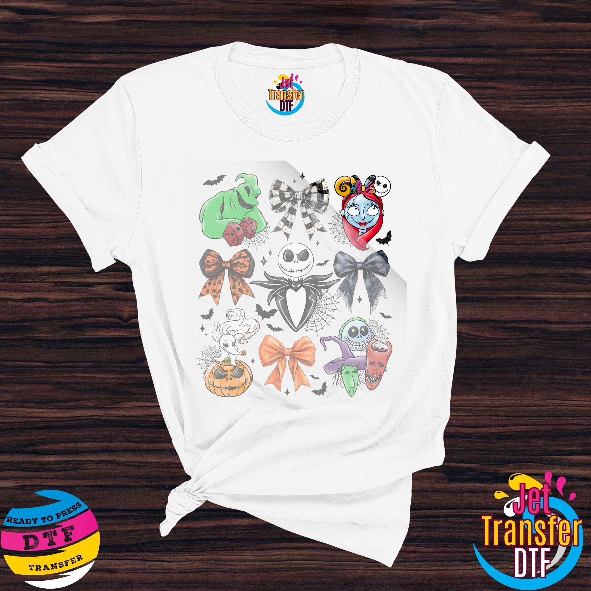 Jack Skellington Halloween DTF Transfer: Spooky Nightmare Design - Etsy
