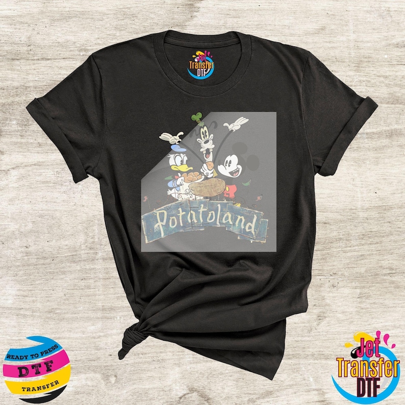 Disney Potatoland DTF Transfer, Disney Crew Print, Disney Heat Press ...