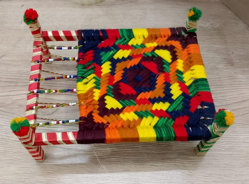 Decorative Charpai Bed Village Collectible Unique Handmade Table Top ...