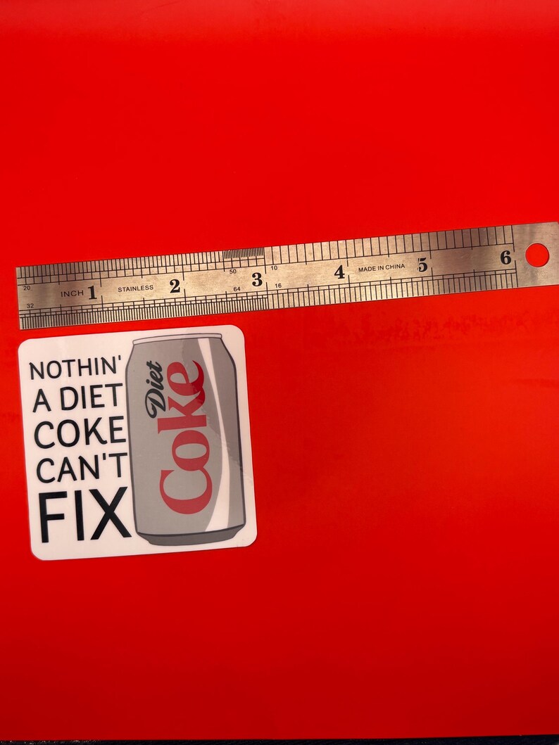 Diet Coke Glossy Sticker | Gen Z Humor, Soda Lover (2.6 Inch Decal) - Etsy