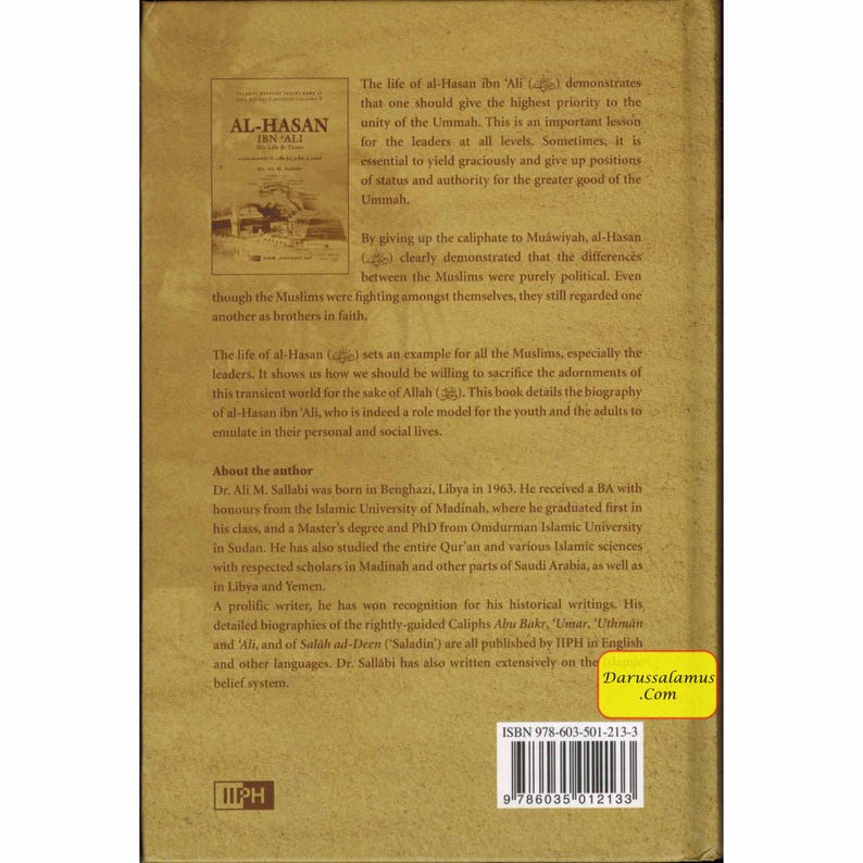 Al-hasan Ibn 'ali Ibn Abi Talib: His Life and Times by Dr. Ali Muhammad ...
