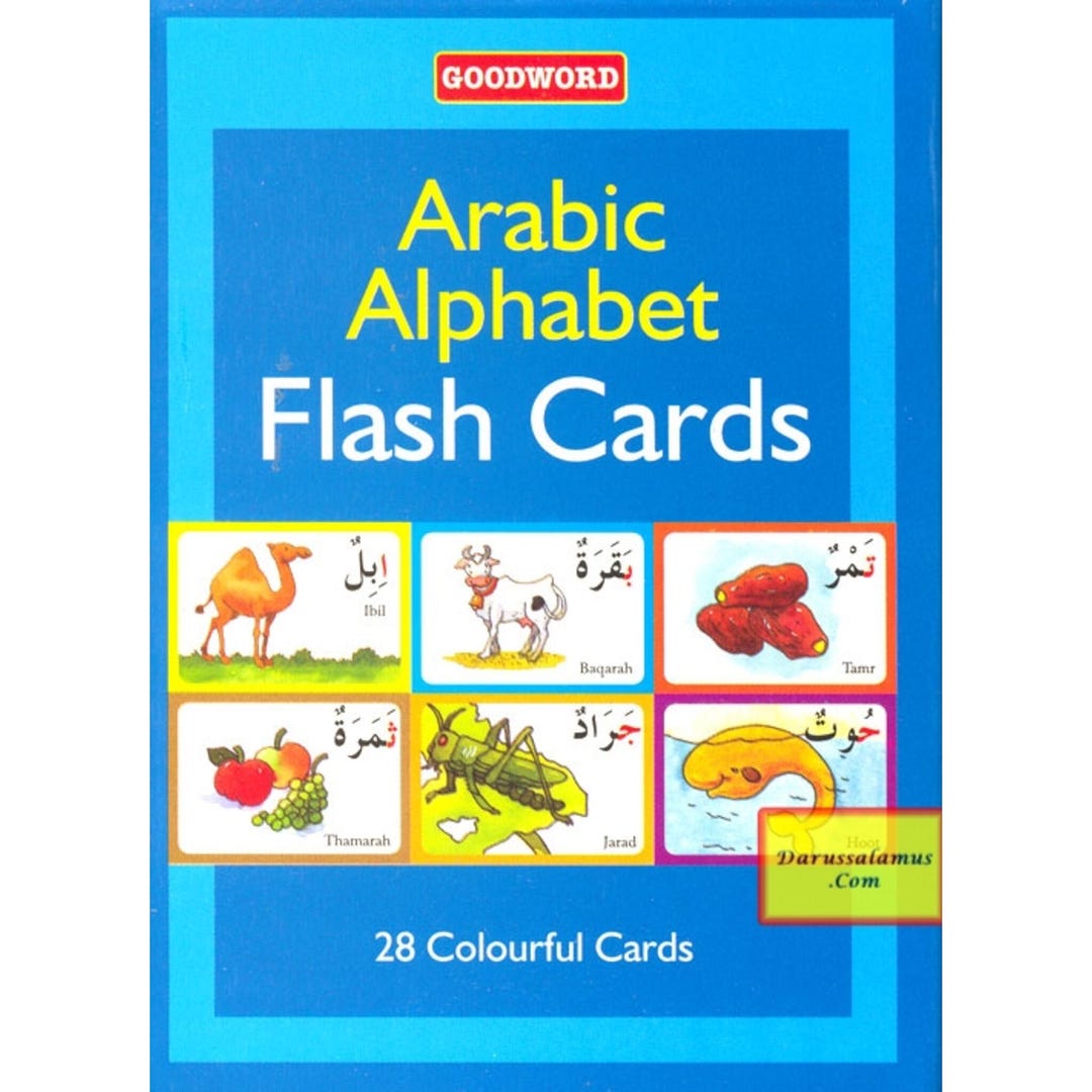 Arabic Alphabet Flash Cards - Etsy