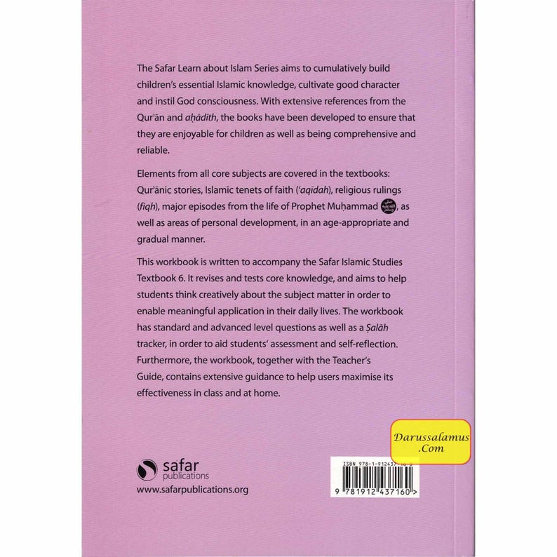 Islamic Studies Workbook 6 ,(learn About Islam Series) - Etsy