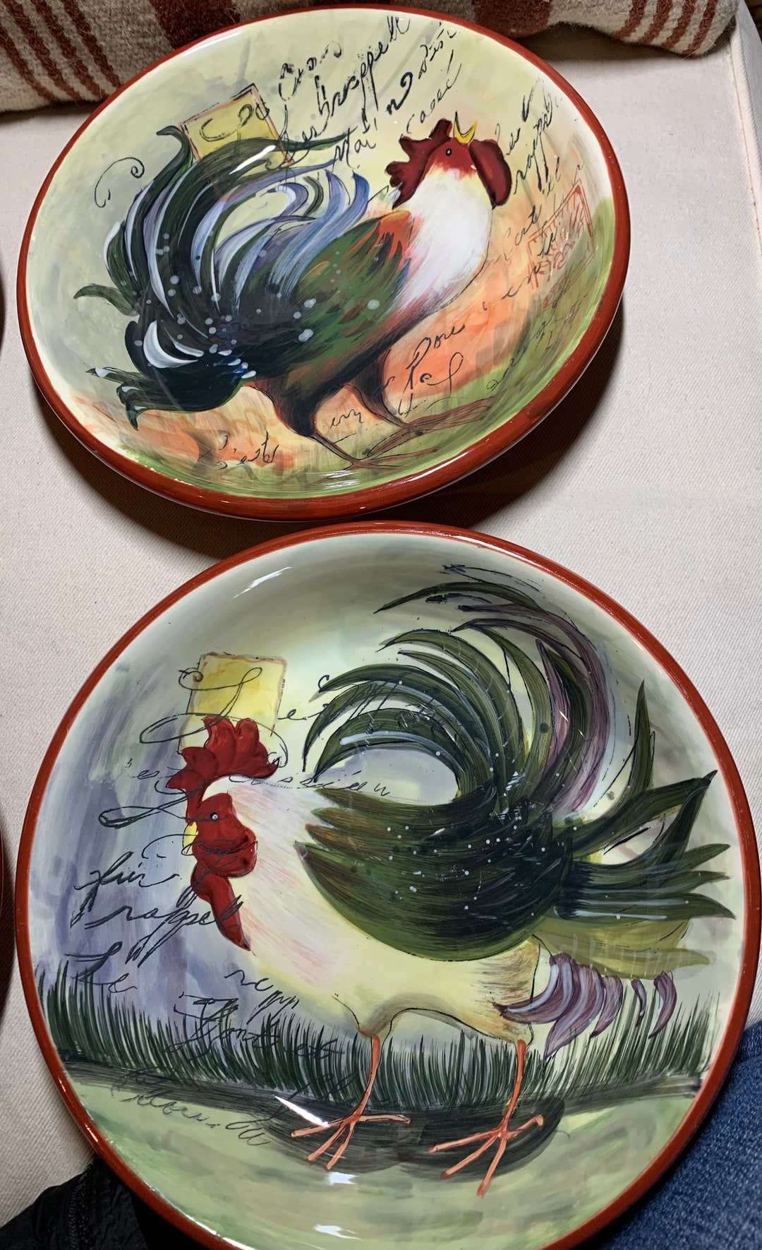 Susan Wingate Rooster Playes - Etsy