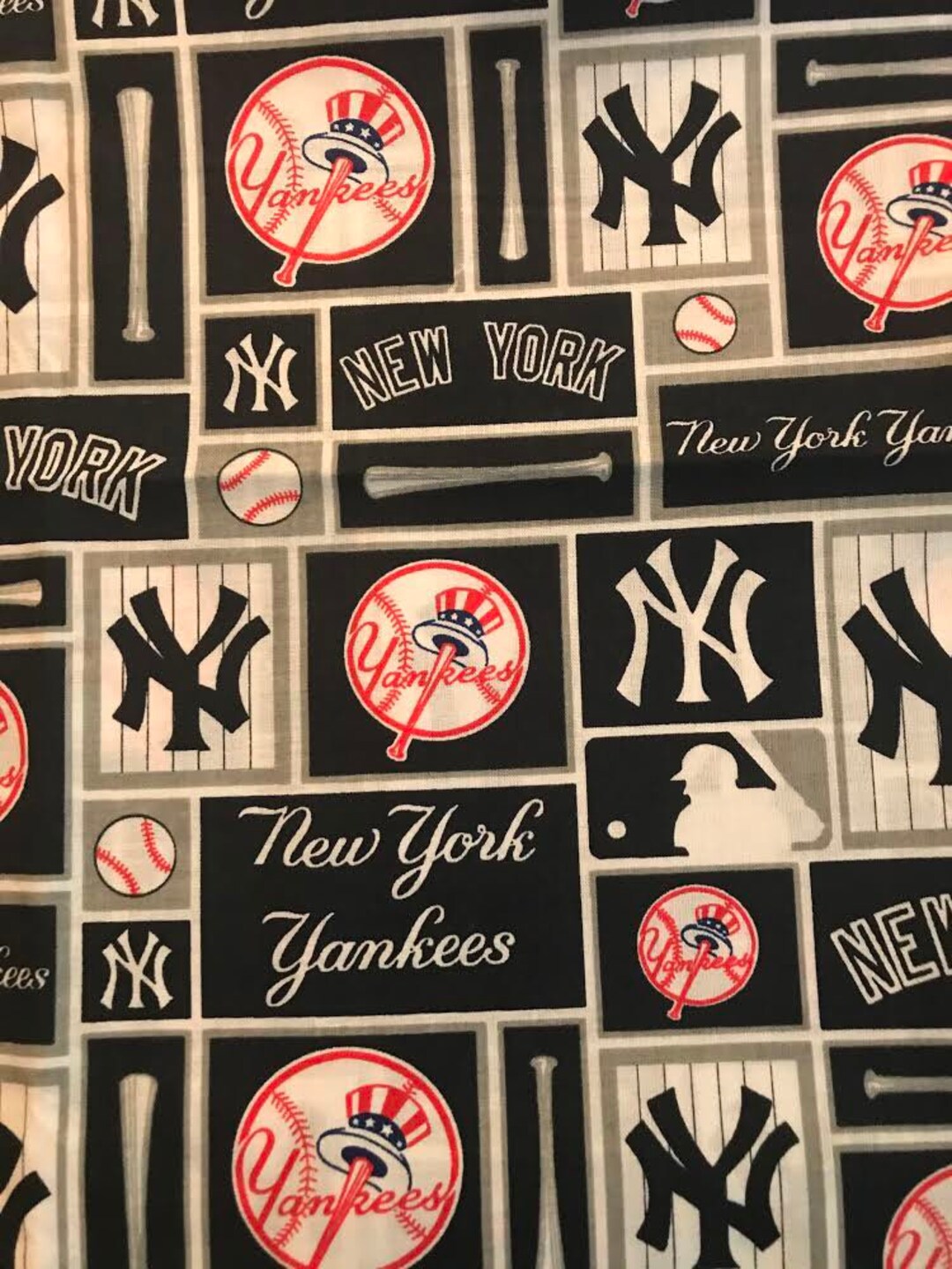 New York Yankees Fabric - Etsy