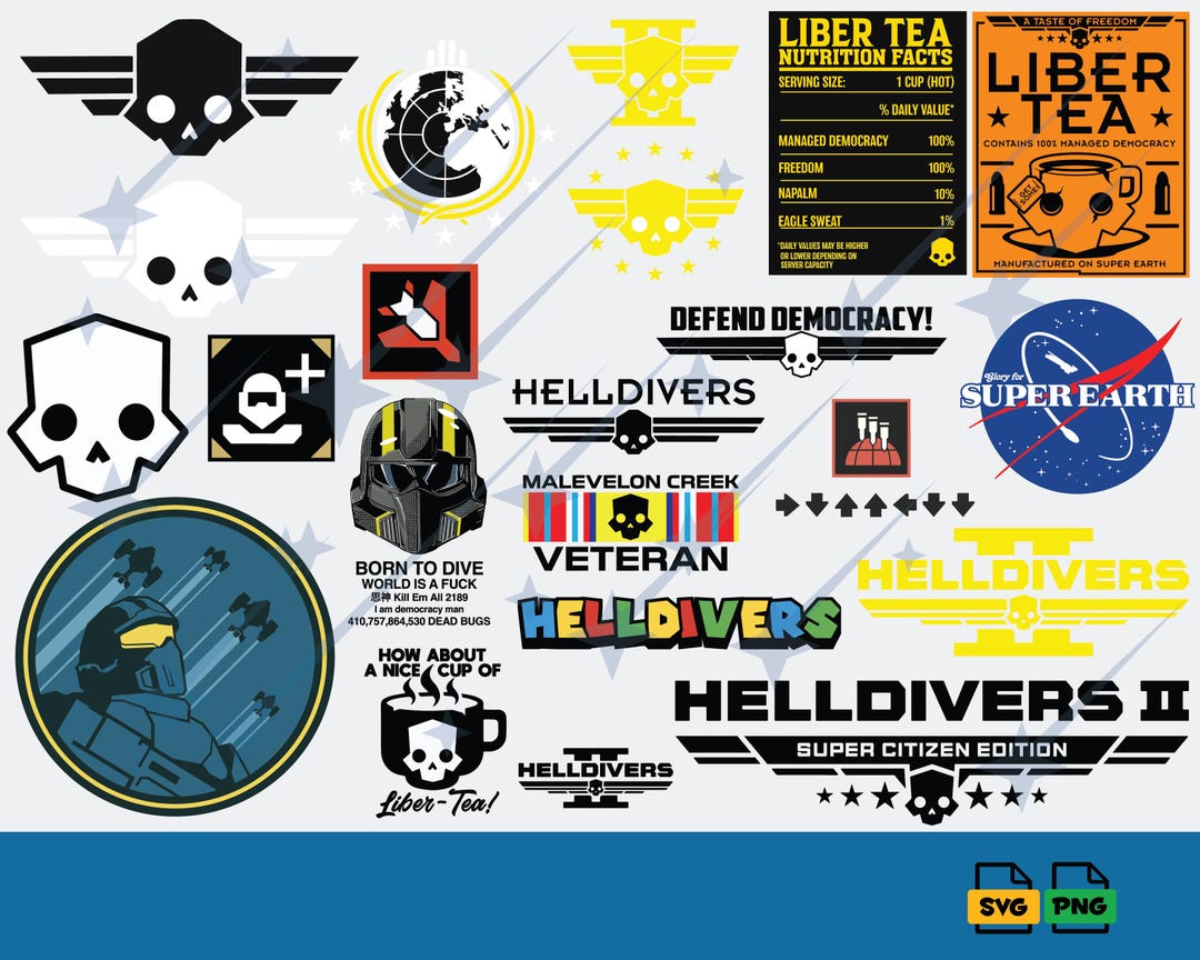 Helldivers - SVG and PNG Files - Etsy