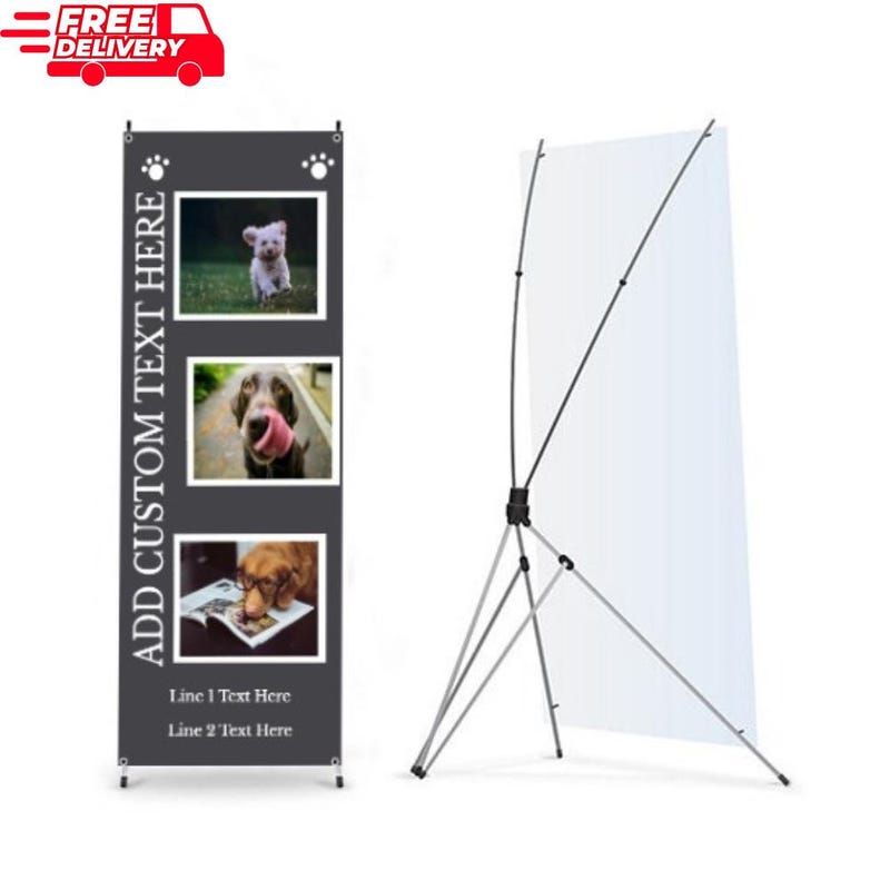 Custom Standing Banner - Etsy
