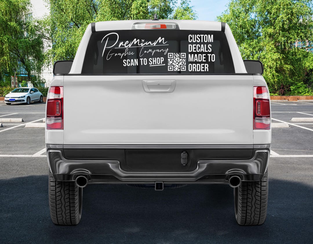 Custom Truck Vinyl Decals Windshield Decals Vinyl Car Truck Window ...