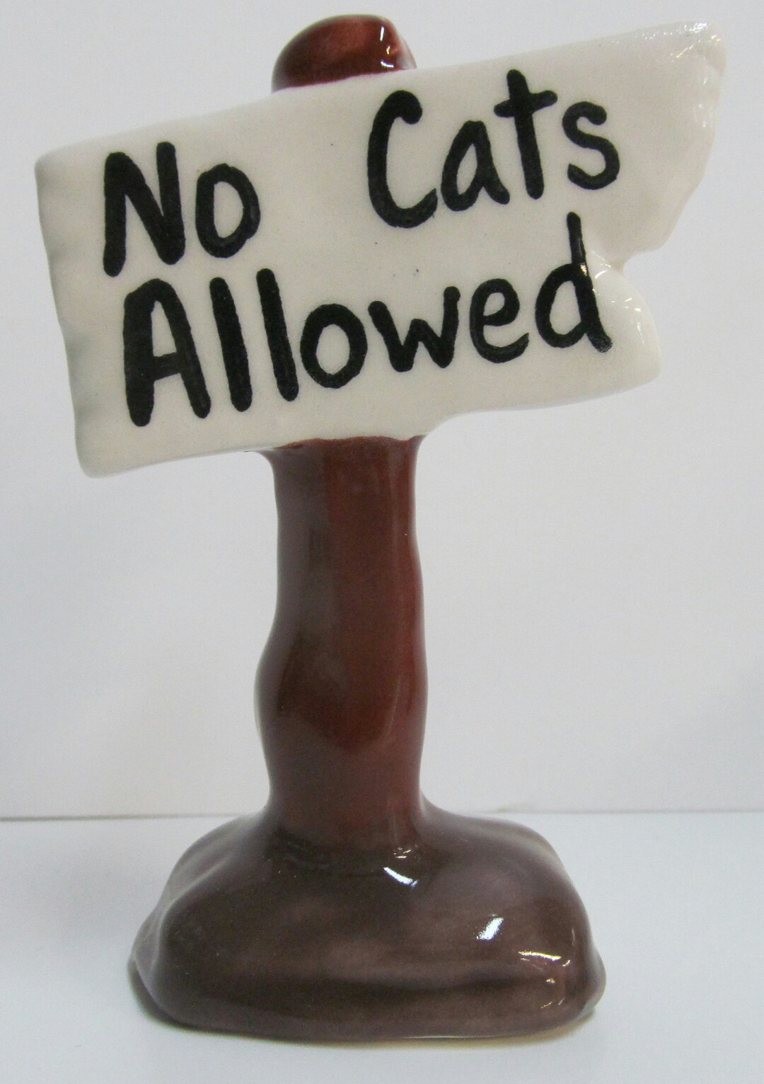 Ceramic Aquarium Sign ~ No Cats Allowed - Etsy