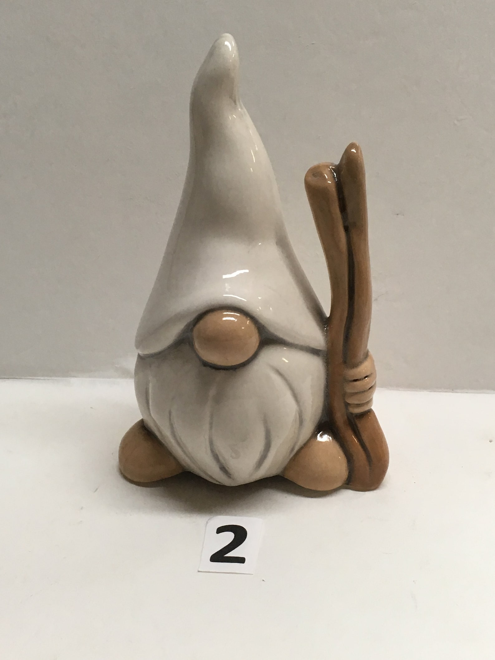 Ceramic Aquarium Gnomes With Walking Stick Sold - Etsy
