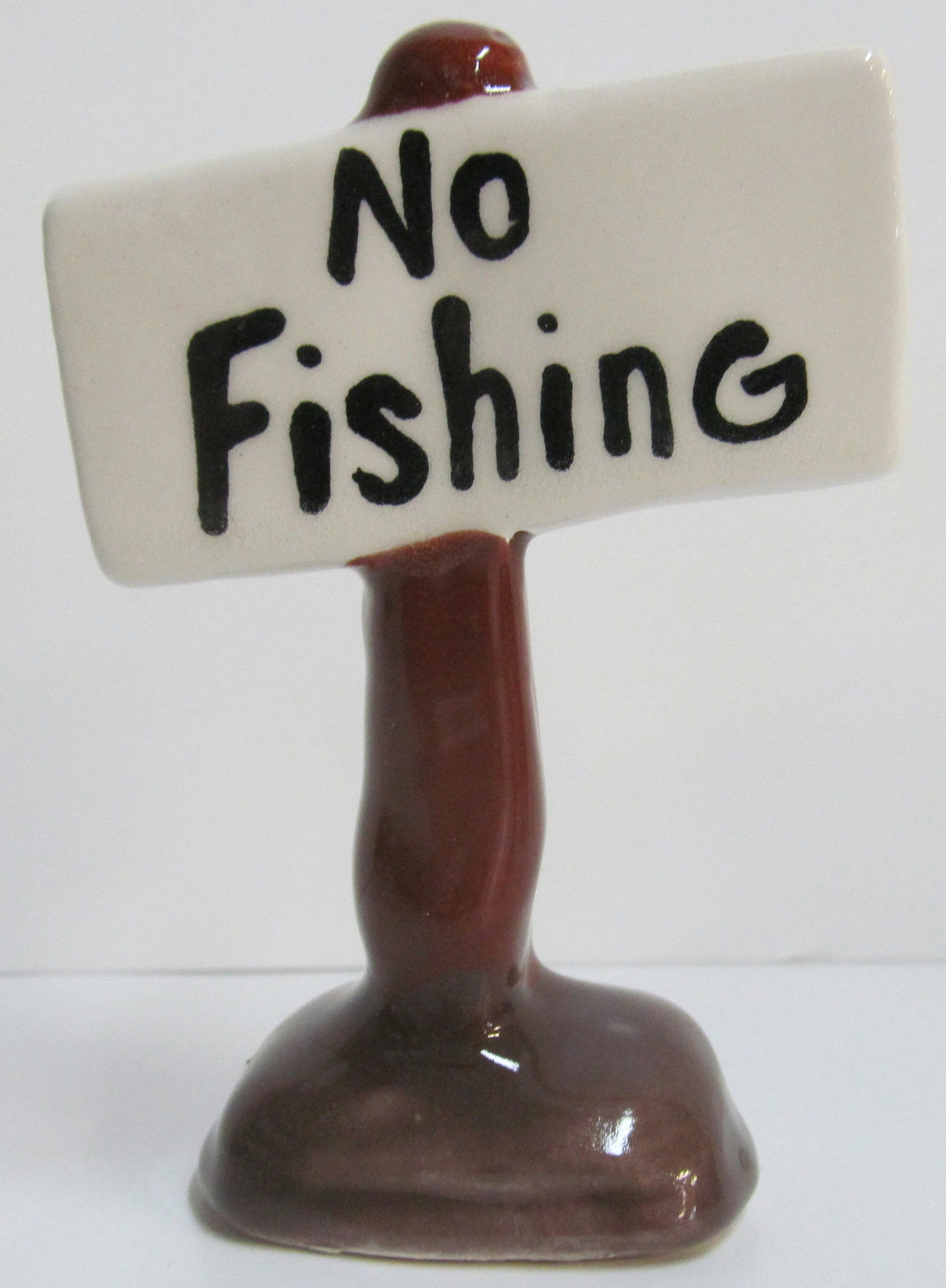 Ceramic Aquarium Sign No Fishing - Etsy