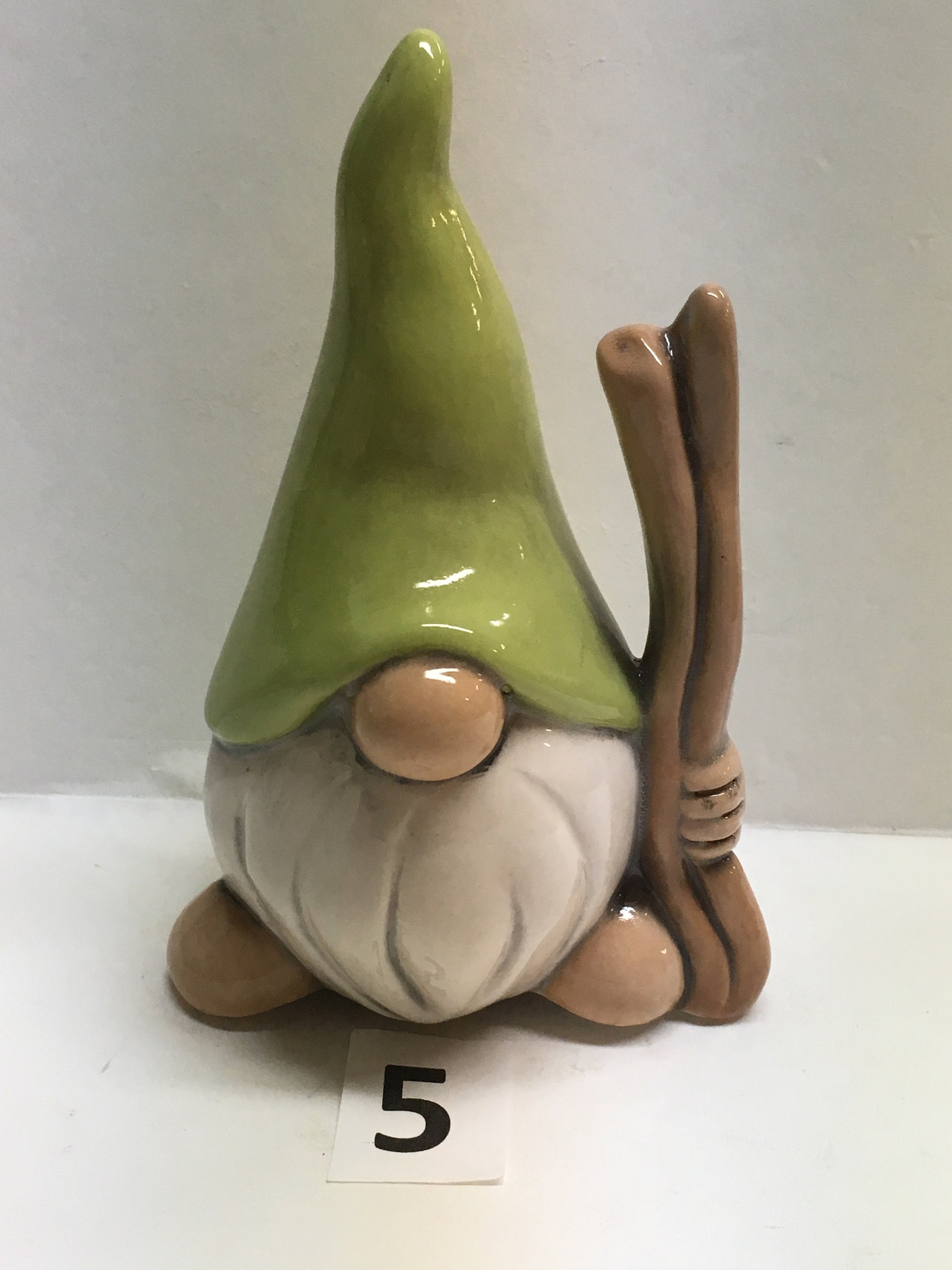 Ceramic Aquarium Gnomes With Walking Stick Sold - Etsy