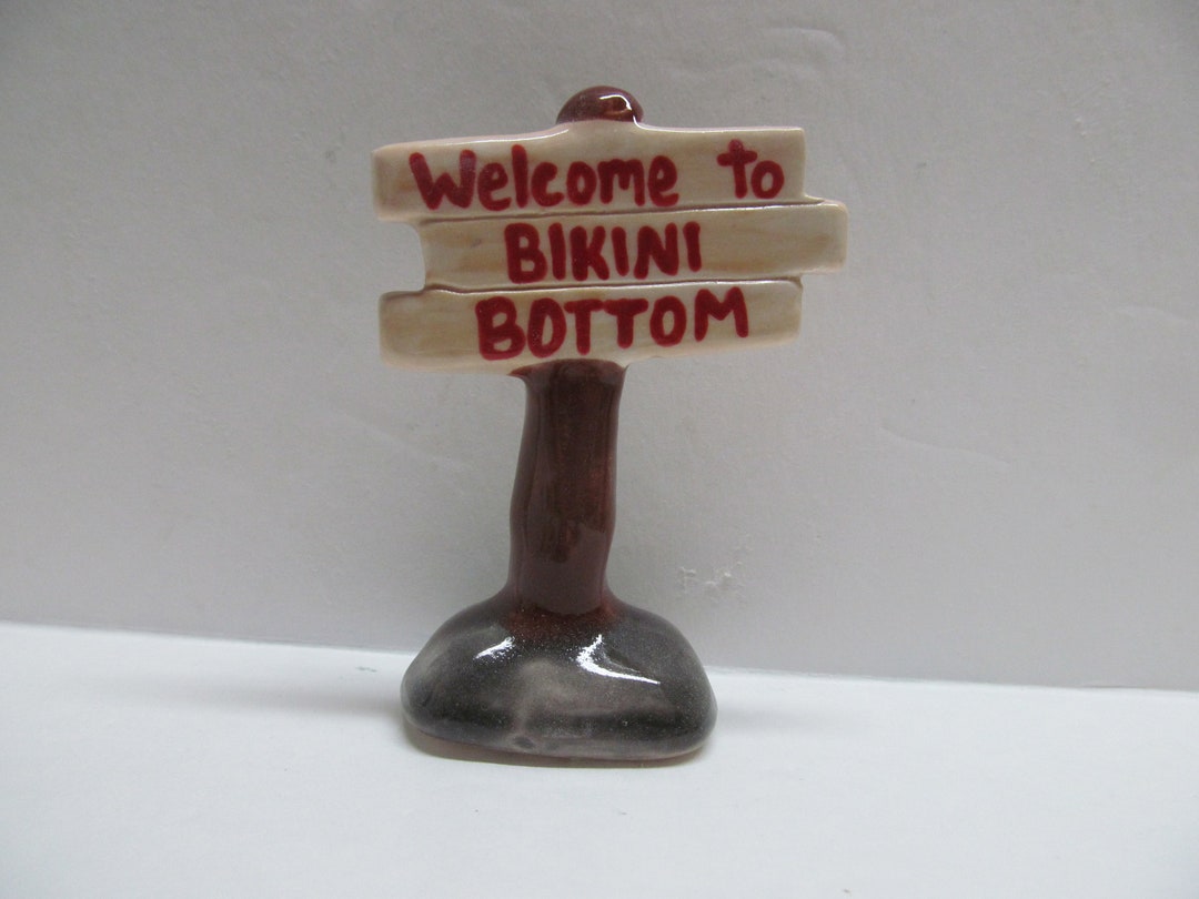 Ceramic Aquarium Sign ~ Welcome to Bikini Bottom ~ - Etsy